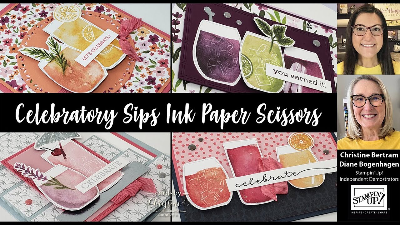 Ink Paper Scissors featuring Celebratory Sips with Cards by Christine ...