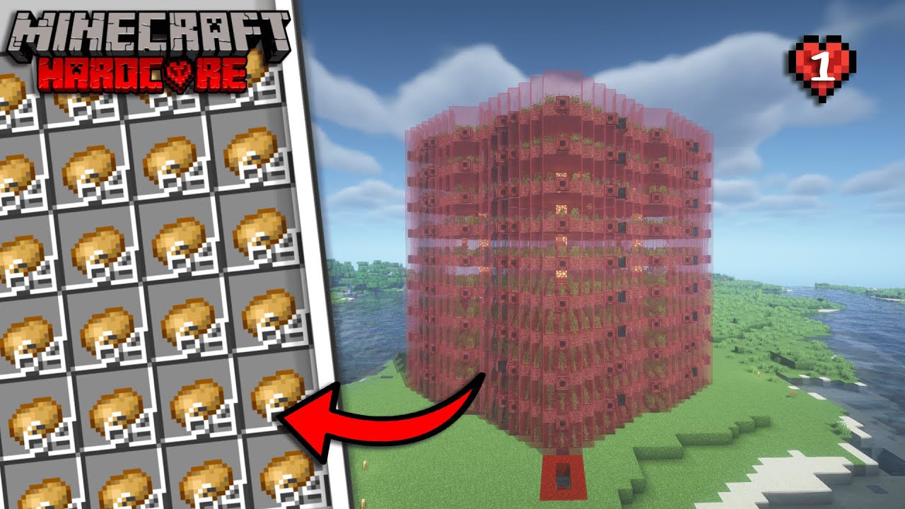 I Built the Biggest Fully Automatic Potato Farm in Minecraft Hardcore ...