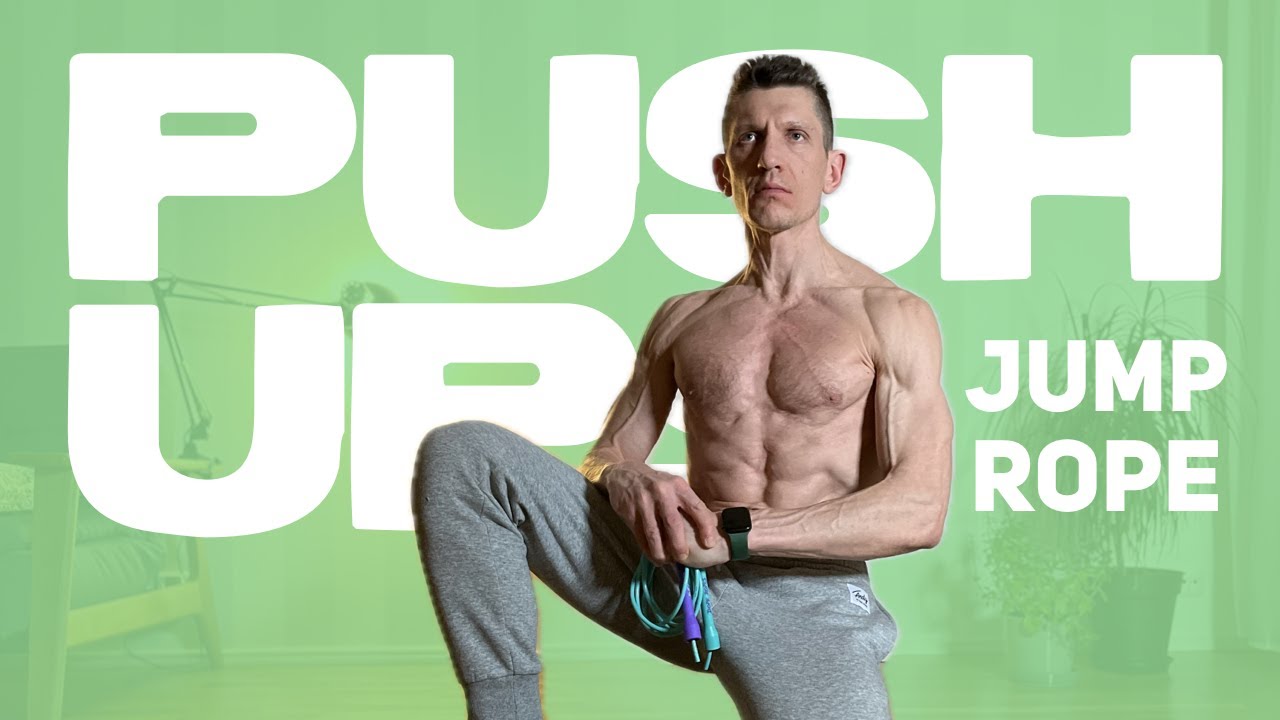 15 Minute Push-Up and Jump Rope Workout (#94) - YouTube