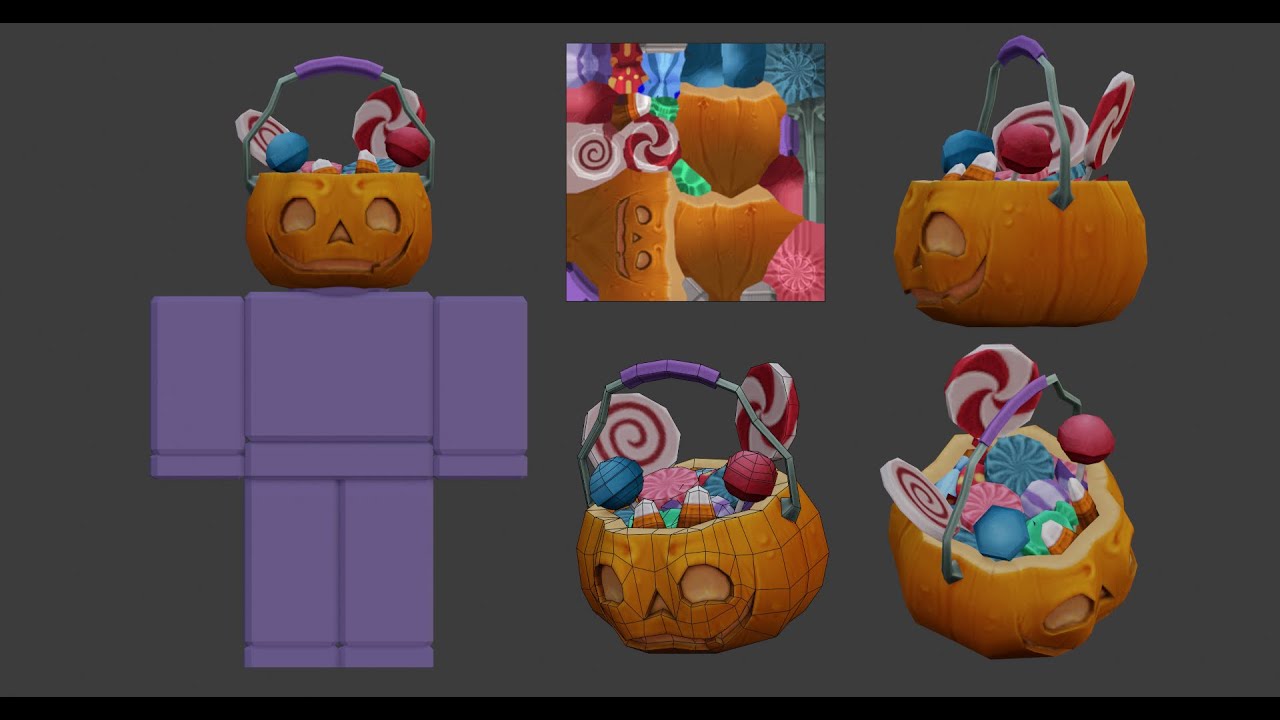 Jack O' Lantern Basket Head || Roblox UGC Concept Speedmodel - YouTube
