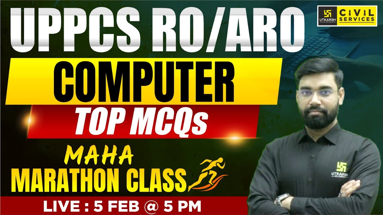 UPPCS RO/ARO 2024 | UPPCS RO ARO Computer Marathon Class | By Sanjay ...