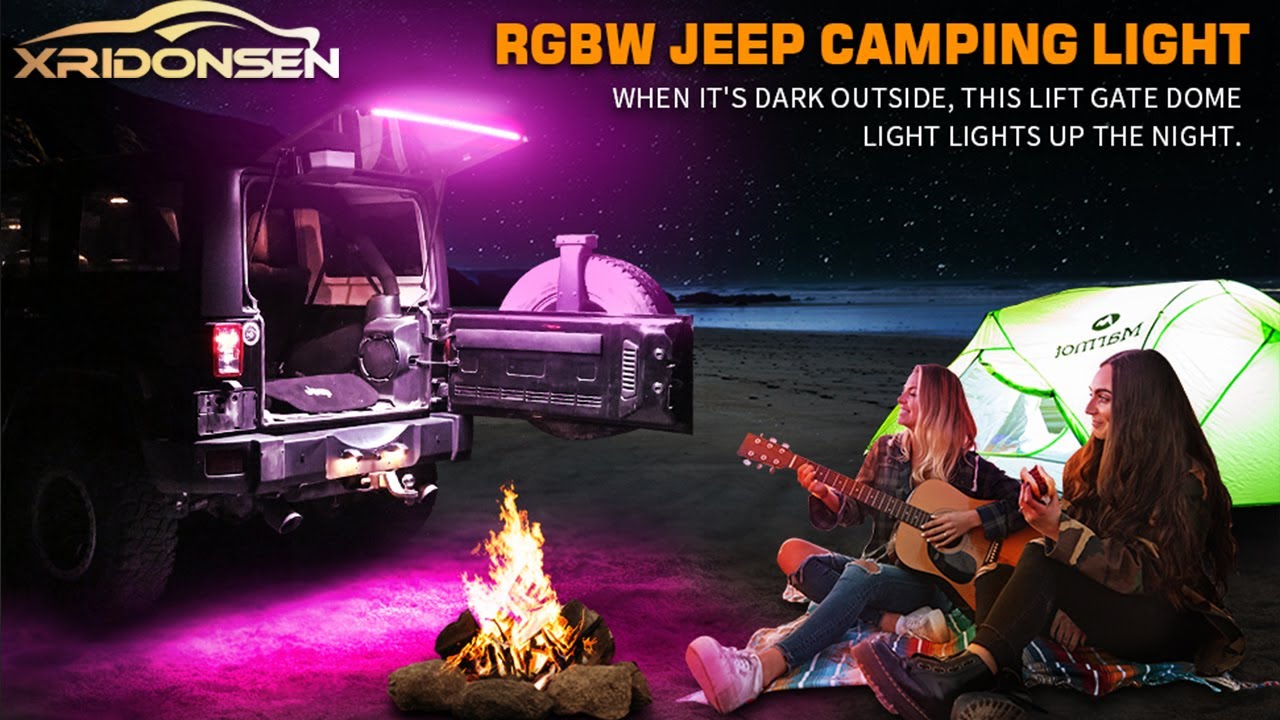 RGBW Lift Gate Dome Light Hatch Trunk Cargo Camping Light for Jeep ...