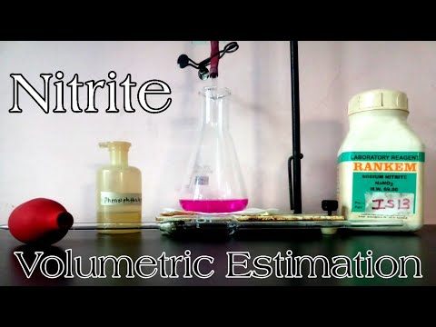 Percentage purity of Nitrite - Volumetric Estimation by DDD🕶G.S.C.B ...