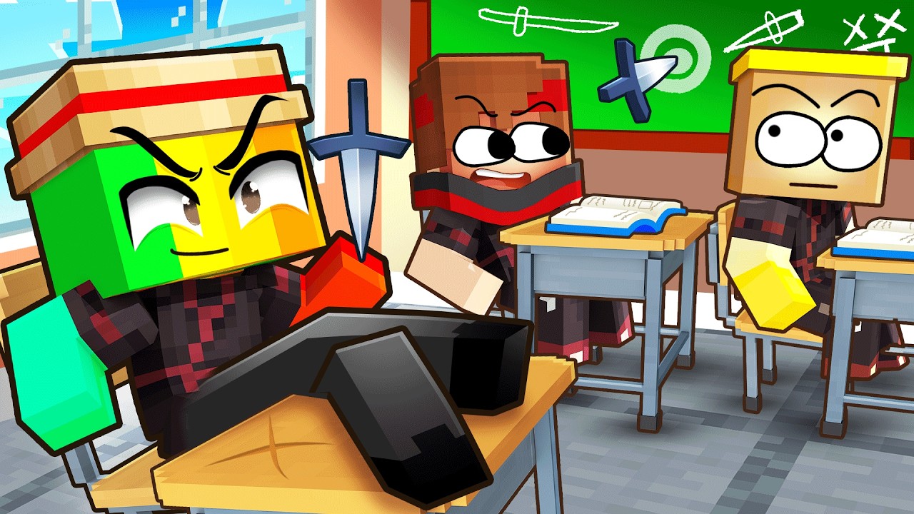 Awariz DEVIENT un NINJA sur Minecraft ! - YouTube