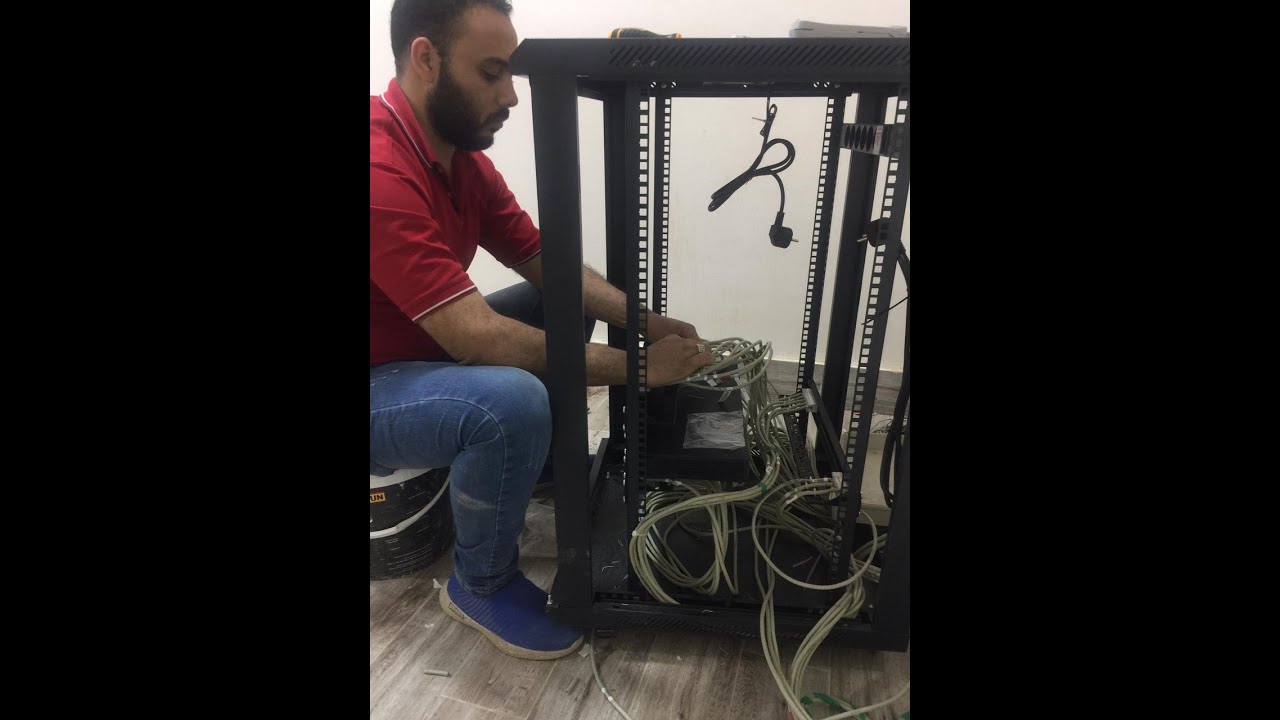 كيفية ترتيب كابلات كات ٦ فى الراك -Cat6 || Short's || Cable Arrangement ...