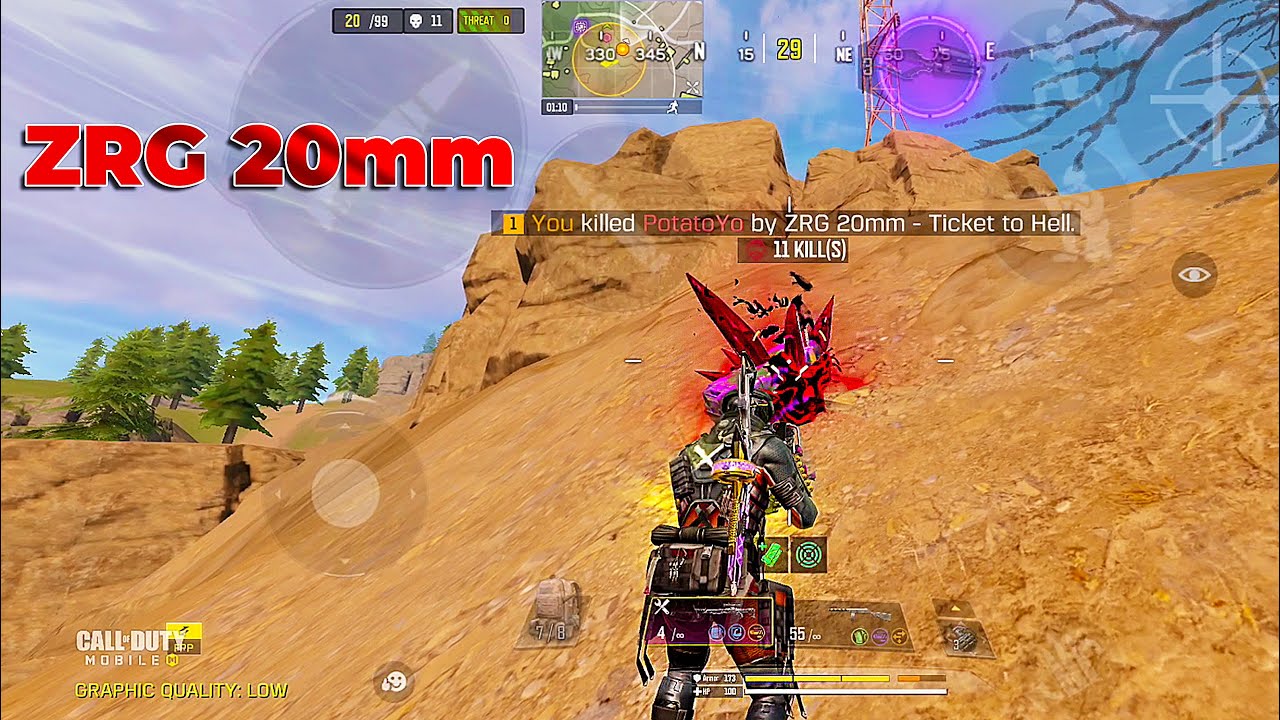 *NEW* LEGENDARY ZRG 20mm - Ticket to Hell GAMEPLAY in SOLO vs SQUAD #zrg20mm # ...