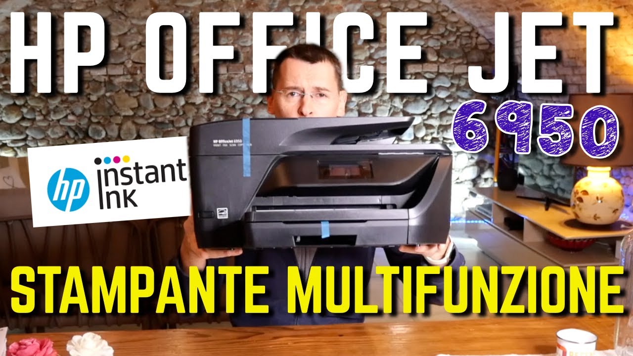 Recensione STAMPANTE HP OFFICE JET 6950 multifunzione con INSTANT INK ...