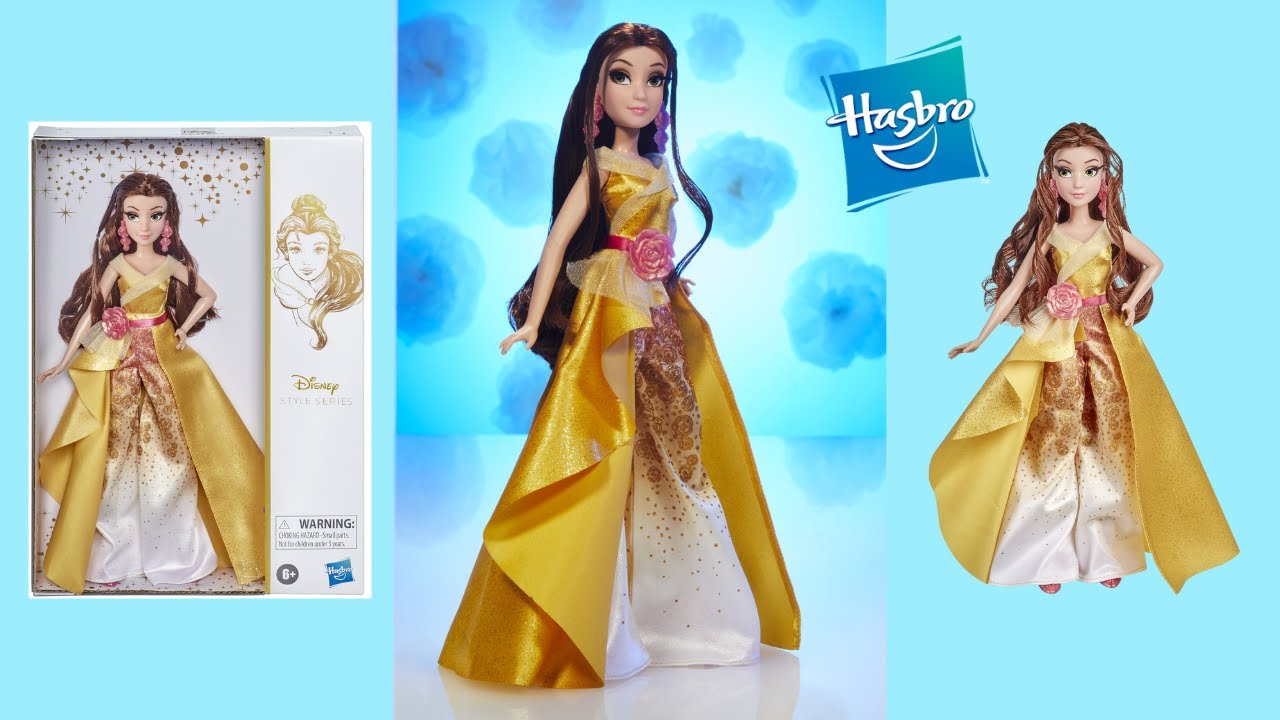 Belle Disney Style Series Hasbro Doll Review and Unboxing! - YouTube
