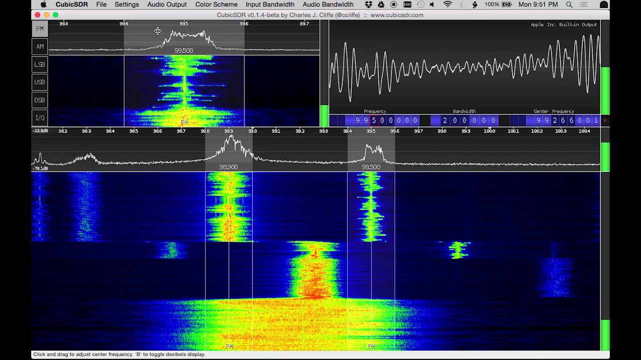 CubicSDR v0.1.4 Demonstration - YouTube