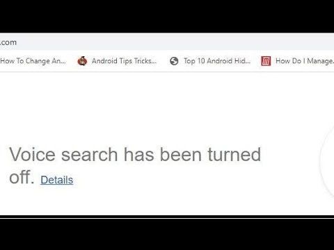 how to fix voice search has been turned off problem - YouTube