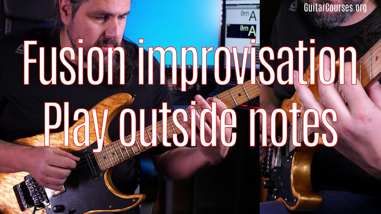 GC02 Fusion Soloing-Improvisation - Play outside notes | Guitar Lesson ...