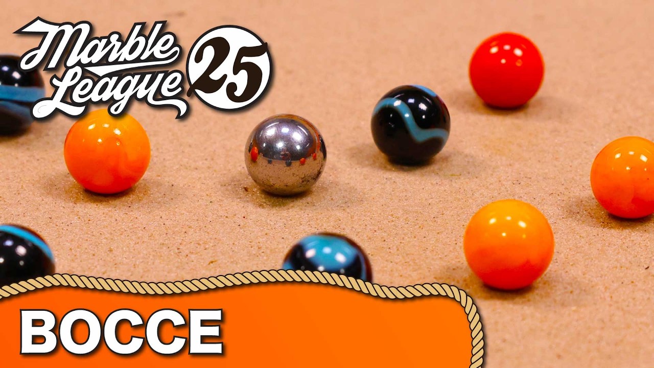 Marble Bocce (Pétanque) 🔵 🟠 Marble League 2025 E8 - YouTube