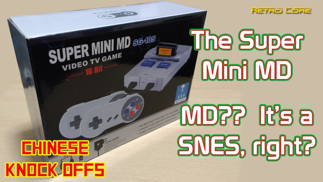 Chinese Knock Offs - The Super MD - Looks like a SNES though! - 4K ...