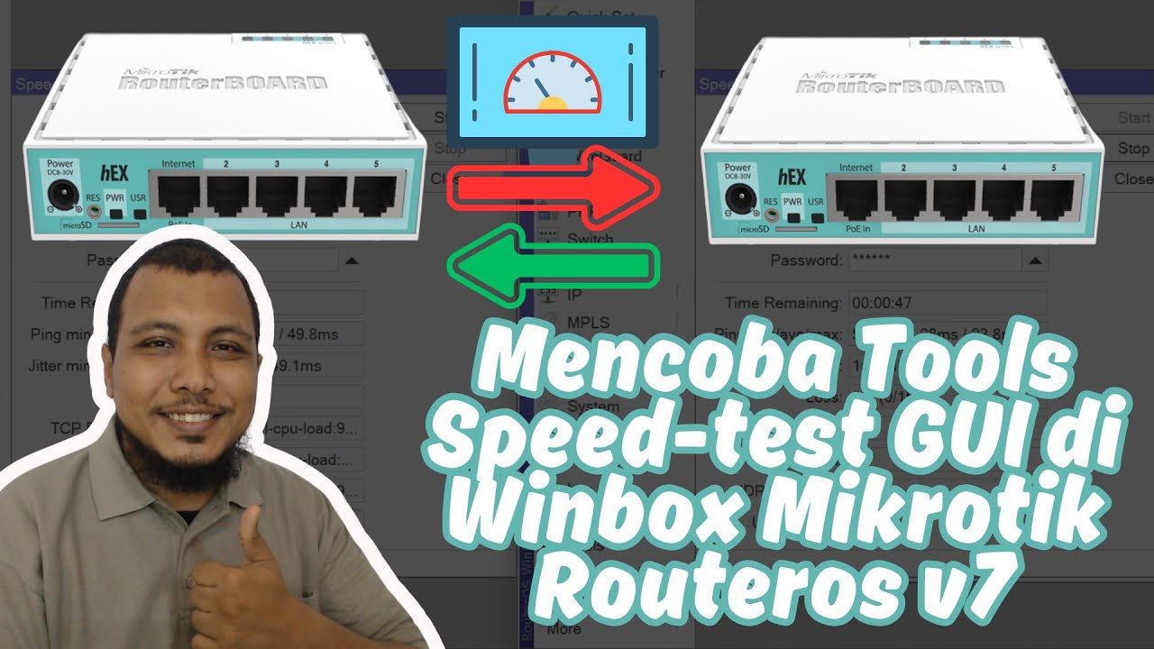Speedtest Menggunakan Winbox di Mikrotik untuk menguji ping, jitter ...