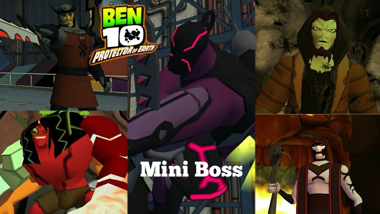 All Mini Boss | Ben 10 Protector of Earth - YouTube