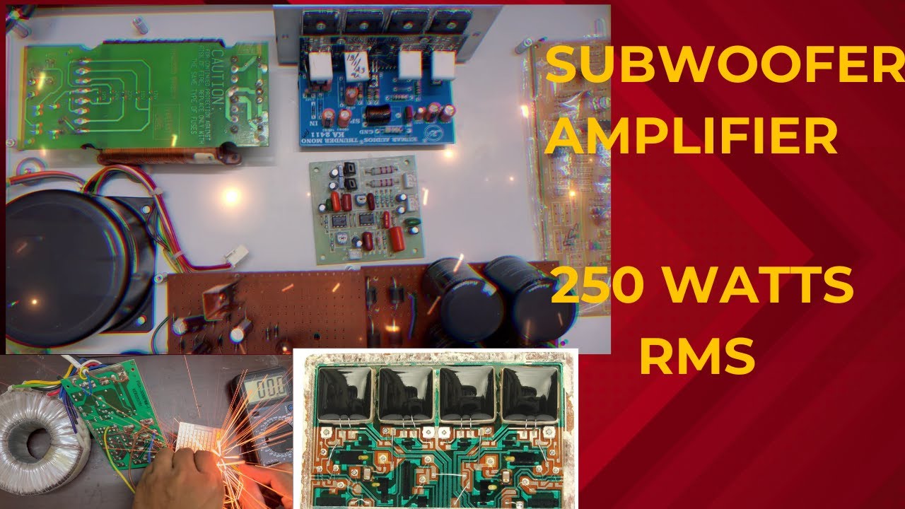 Subwoofer Amplifier || DIY project|| How to make subwoofer amp || Build ...
