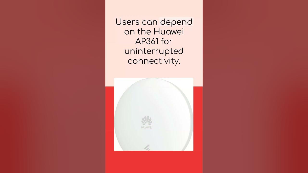 Mastering Wireless Connectivity with Huawei AP361 - YouTube