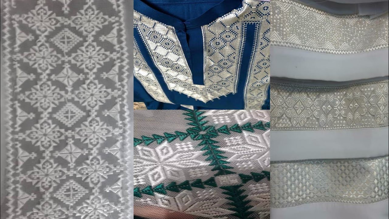 pacha shalwar " beautiful khaamak embroidered patterns,,Afghani hand ...