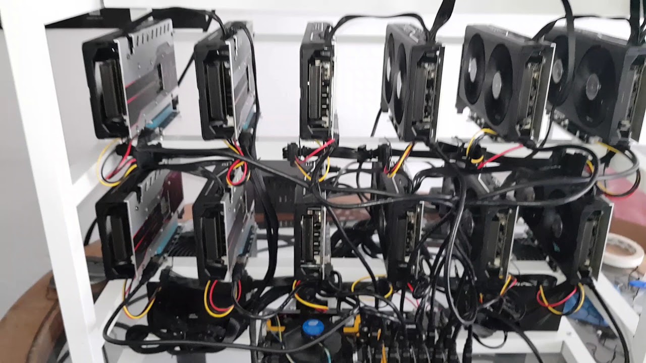 Rig de minería 362mhs Ethereum - YouTube