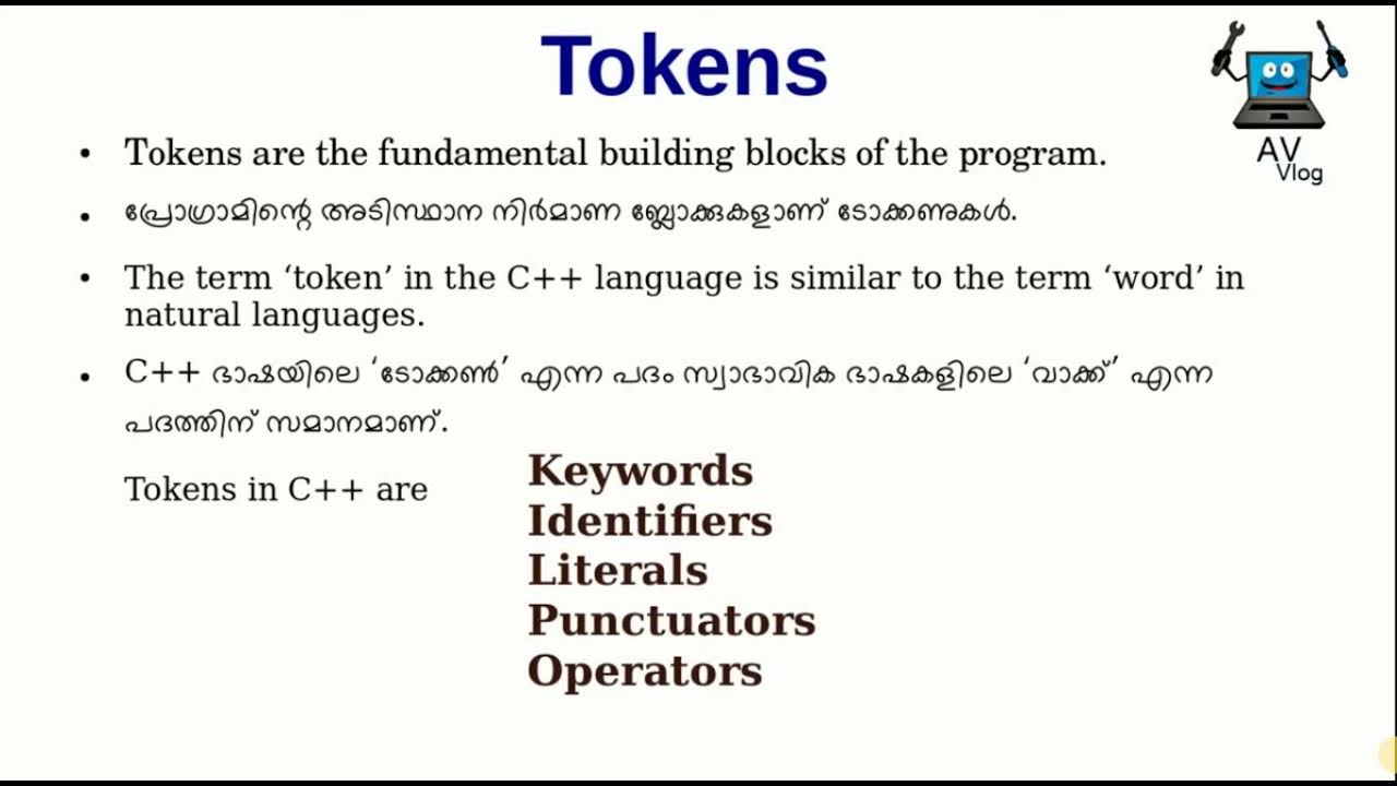 Tokens | C++ Part 1 | Plus One Computer Science | Computer Applications ...