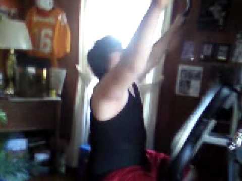 Fat guy bowflex fail (maybe win?) - YouTube