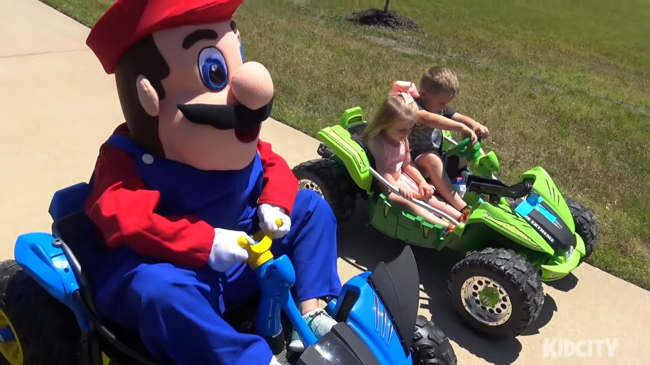 Mario Kart Race in Real Life (K-City Family) - YouTube