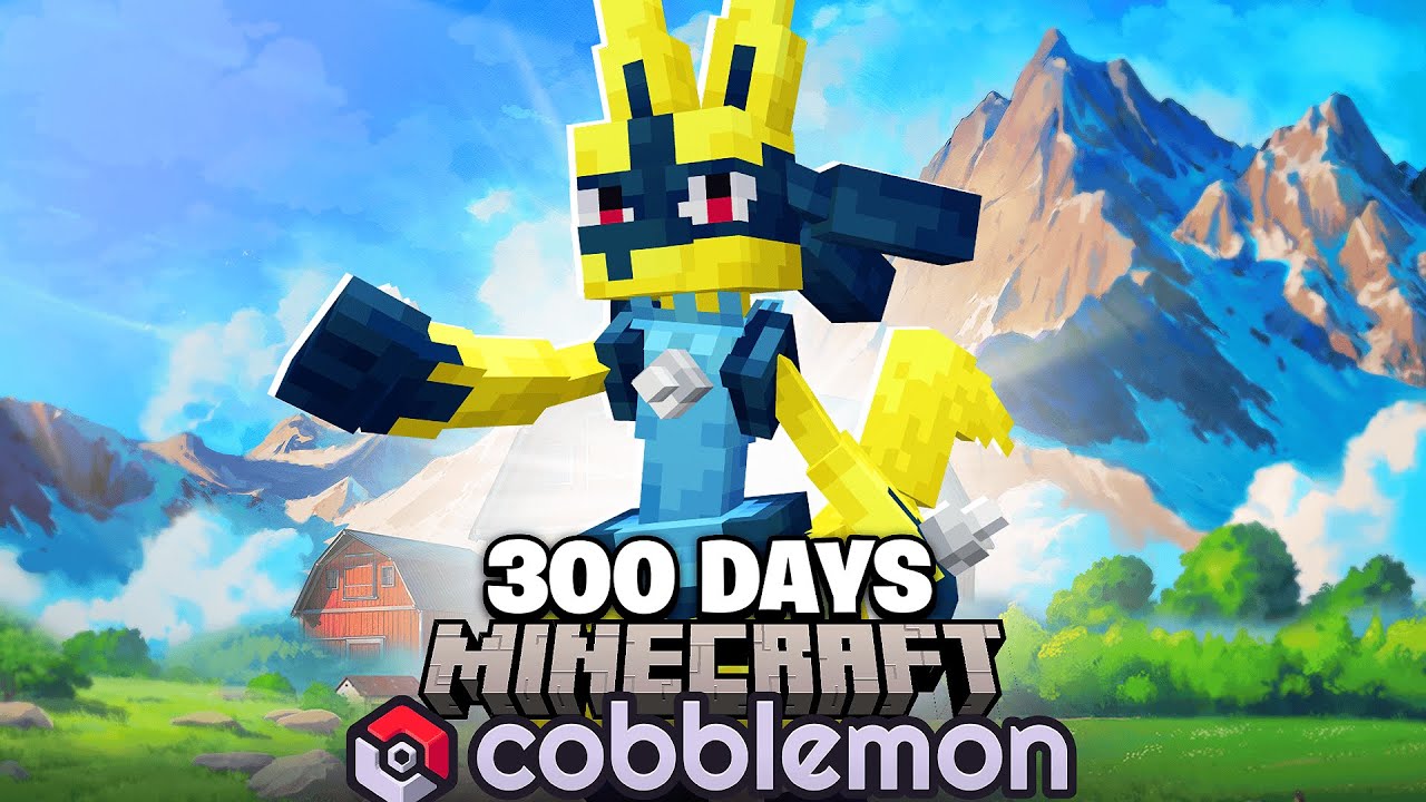 I Spent 300 Days Hunting SHINY Lucario in Minecraft Cobblemon.. - YouTube