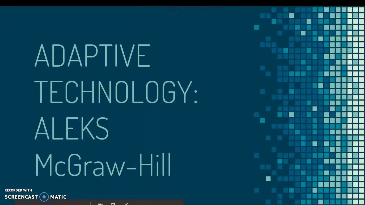 Adaptive Technology: ALEKS McGraw-Hill Education - YouTube