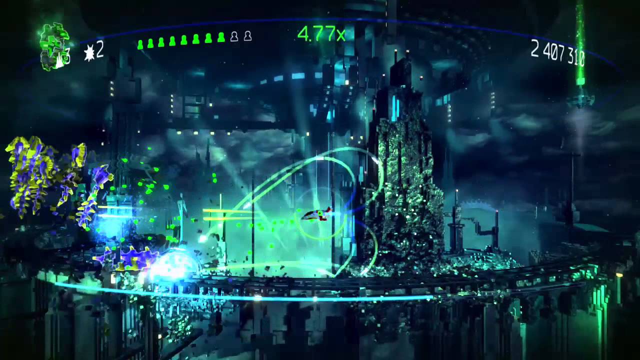 [PS4] Resogun - Saved all humans (2) - YouTube
