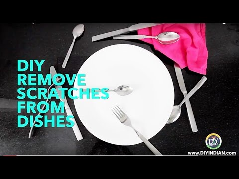 DIY Easiest way to remove scratches from dishes: DIYIndian - YouTube