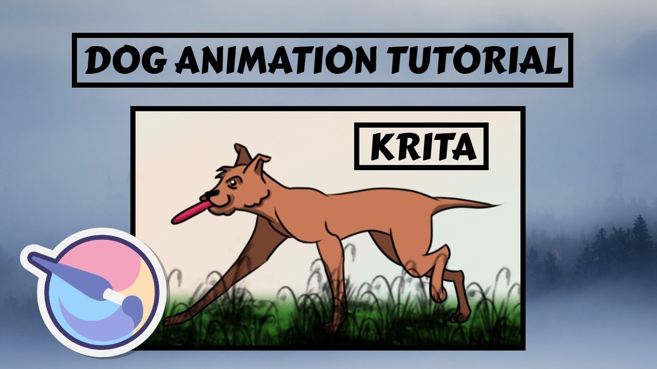 DOG ANIMATION TUTORIAL USING KRITA - YouTube