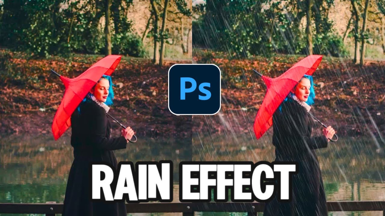 How To Create Animated Rain Effect In Photoshop (Photoshop Tutorials) - YouTube