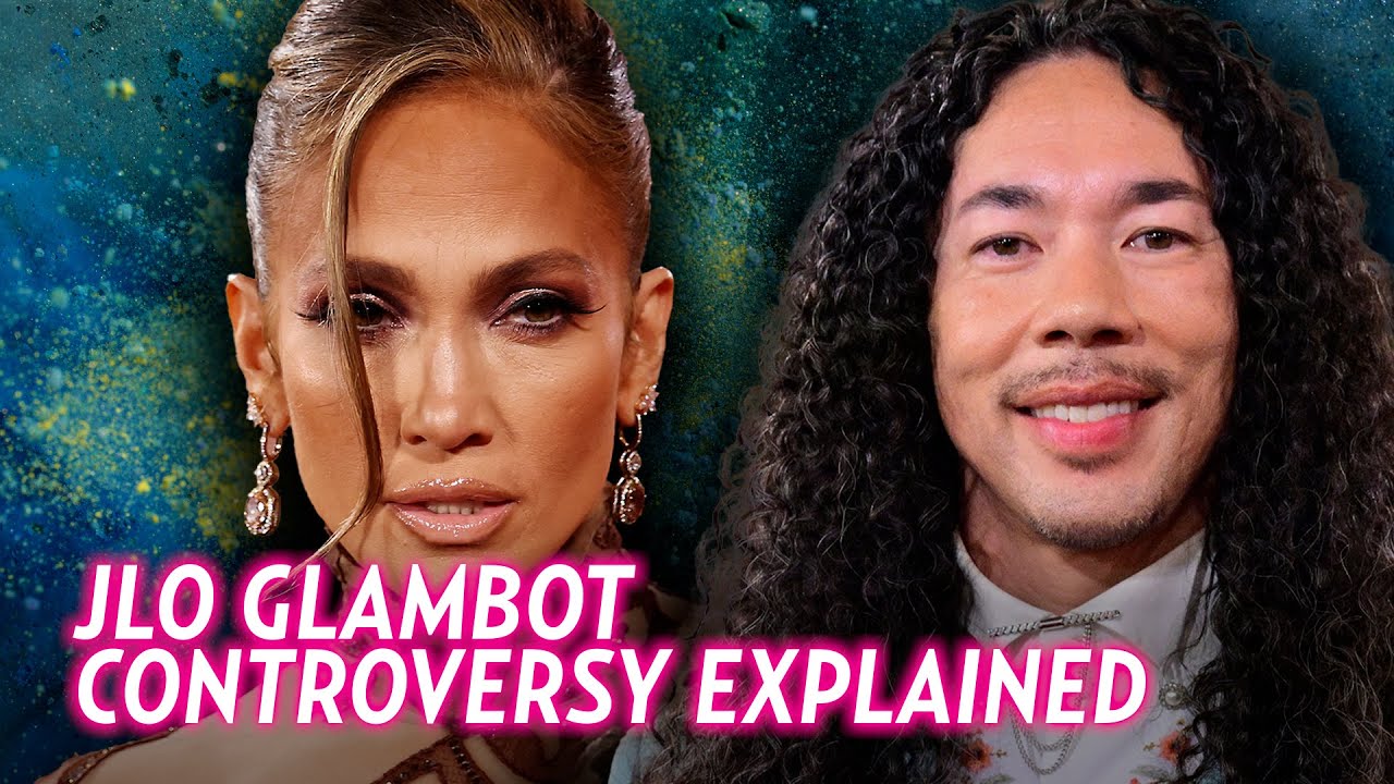 Jennifer Lopez Defends Glambot Controversy at 2026 Golden Globes - YouTube
