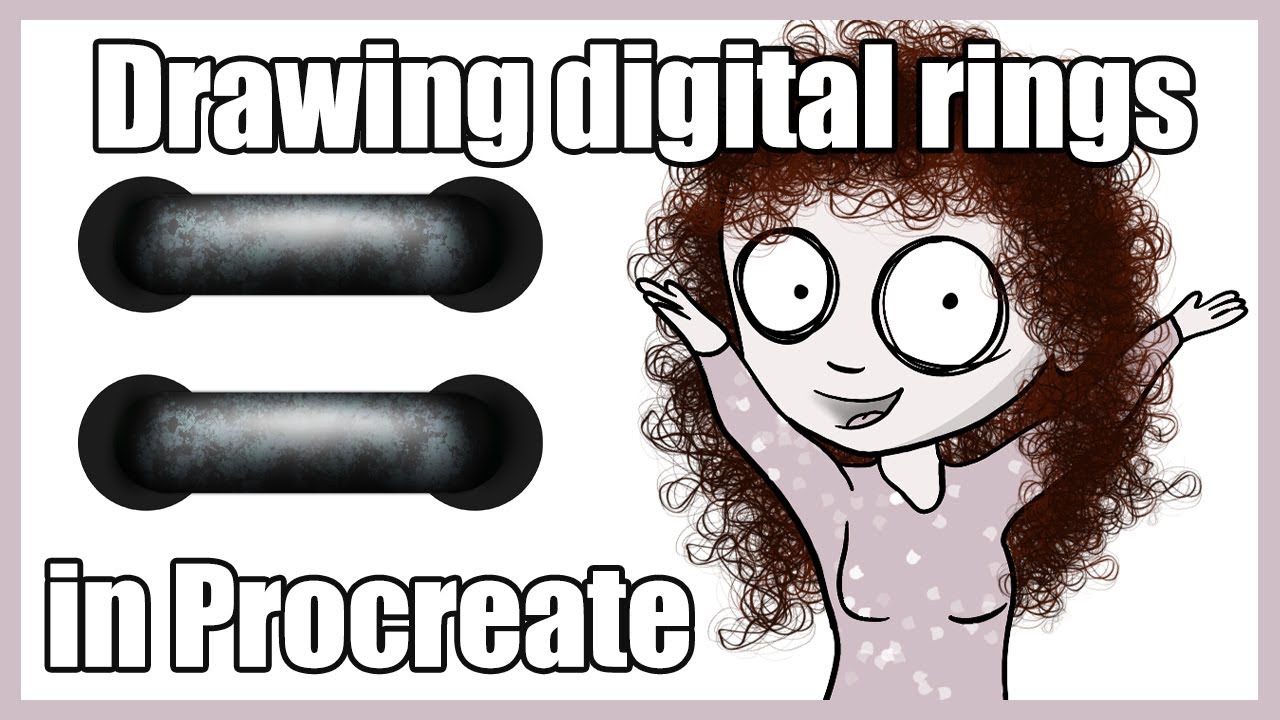How I Draw Digital Planner Rings in Procreate - YouTube