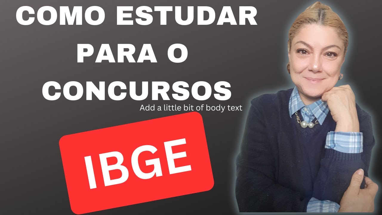 IBGE: Como Estudar/ passo a passo - YouTube