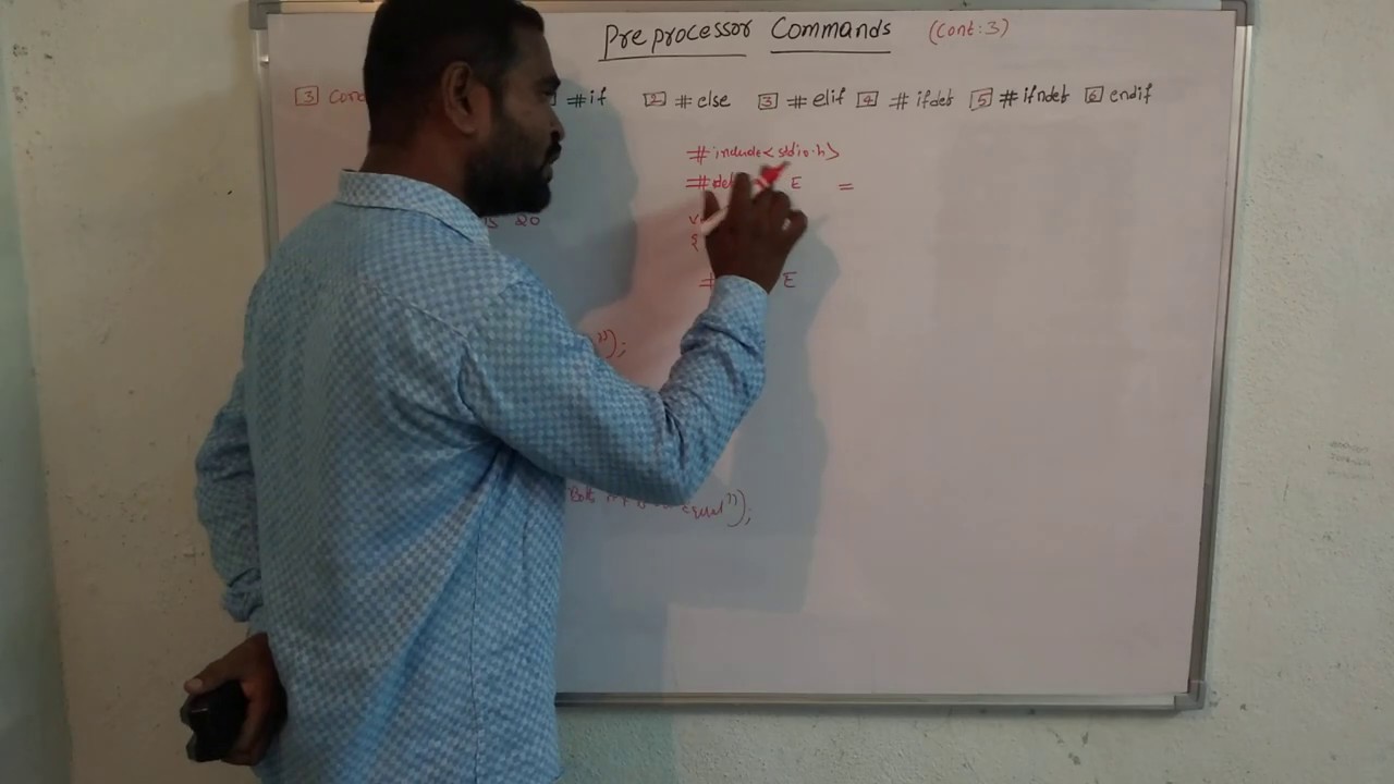 Preprocessor Commands Conditional Compilation Part3 Youtube