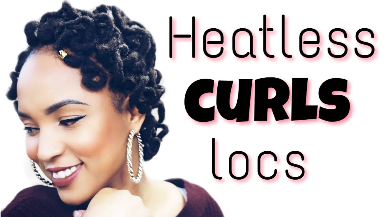 OVERNIGHT HEATLESS CURLS | BANTU KNOT CURLS ON LOCS - YouTube