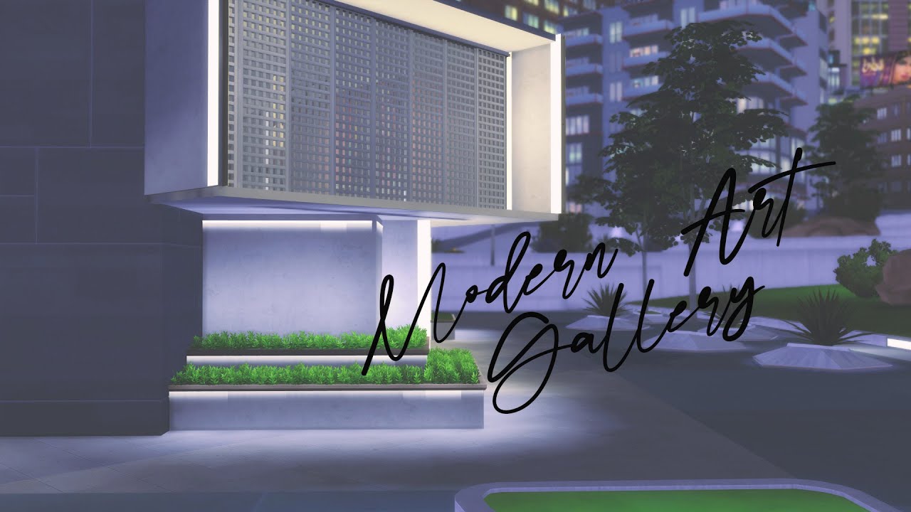 Modern Art Museum | Sims 4 Speed Build | CC - YouTube
