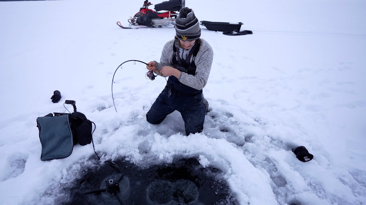 Ice Fishing Remote Lakes for Lake Trout! ( + Livescope Footage) - YouTube