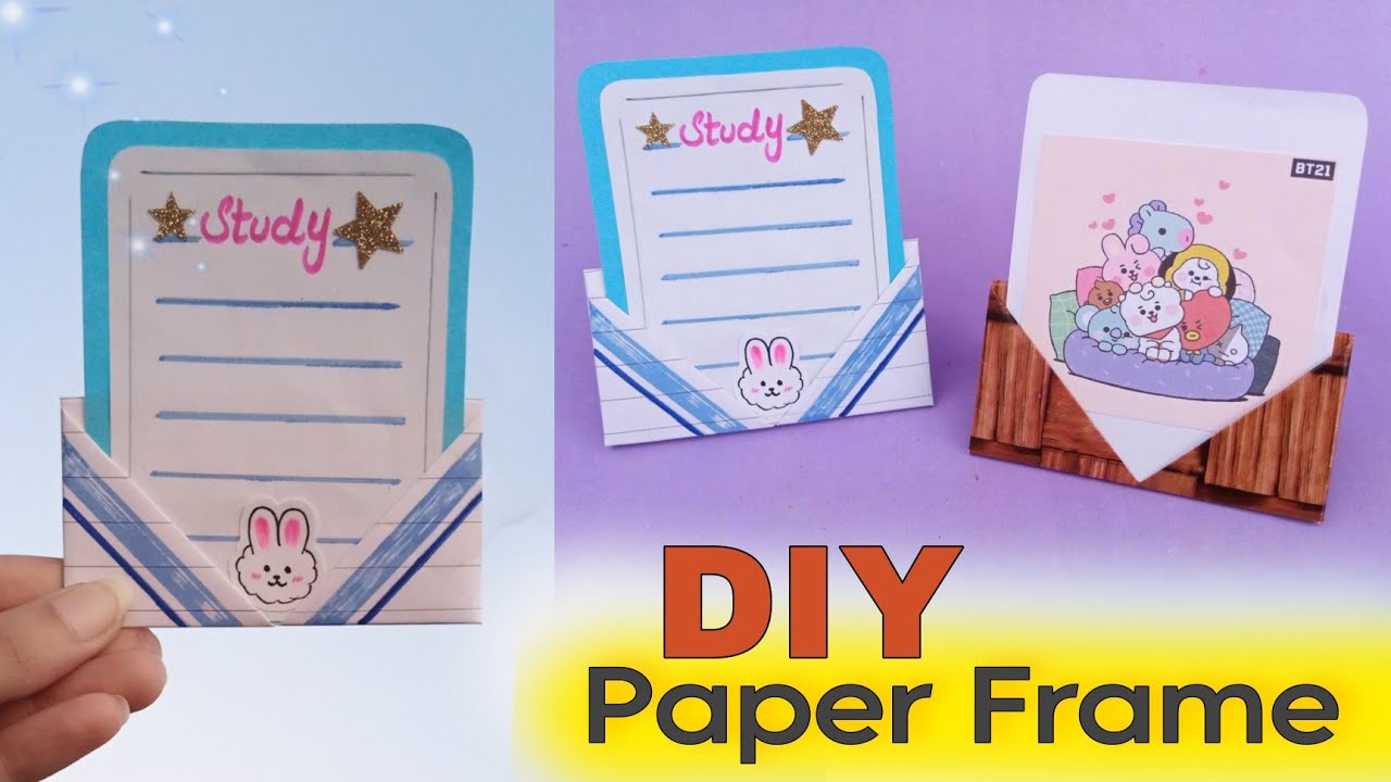 DIY Paper Frames | Easy Crafts with paper | DIY school Project Idea ...
