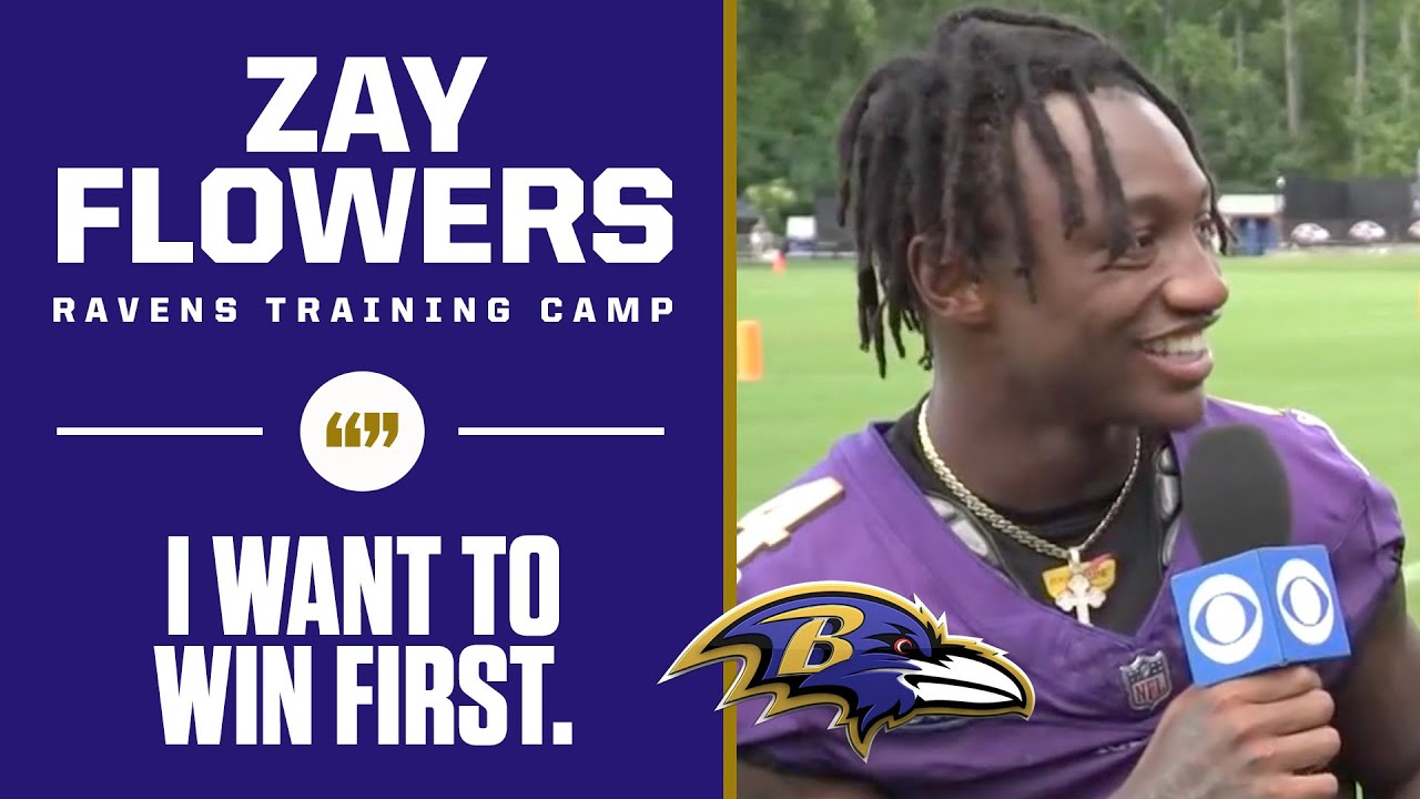 Ravens Training Camp: Zay Flowers talks relationship with Lamar + OBJ ...