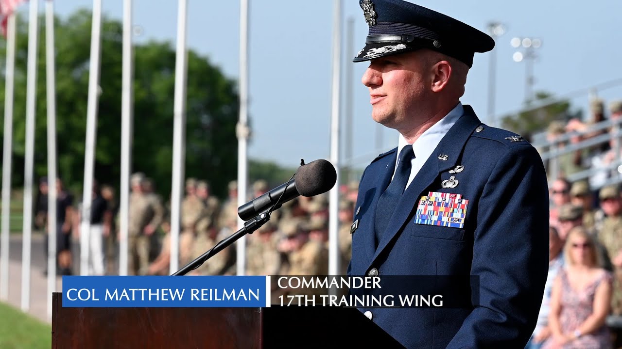 17th Training Wing Change of Command - YouTube
