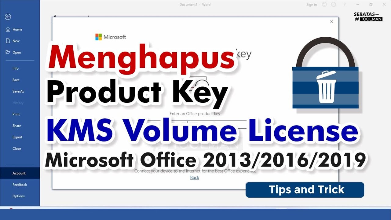 Cara Menghapus Key KMS Volume License pada Microsoft Office 2013/2016 ...