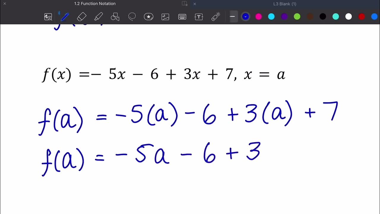 Grade 11: 1.2 - Function Notation - YouTube
