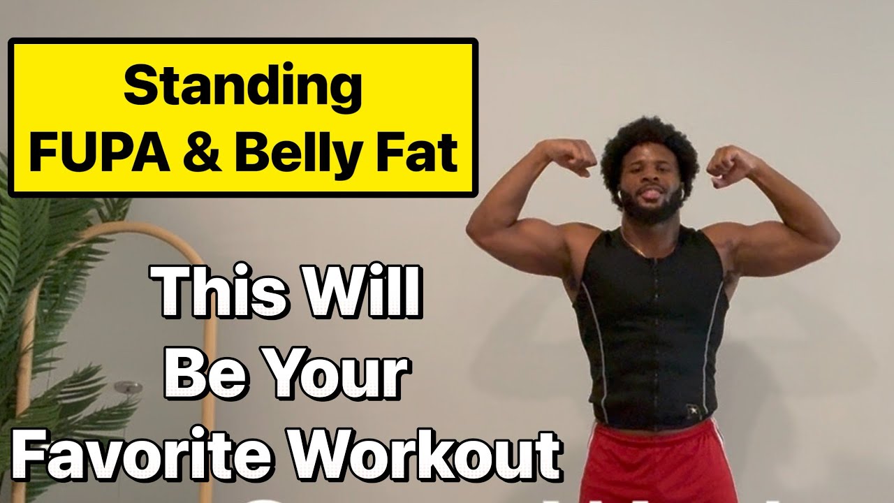 Standing FUPA & Belly Fat Workout - YouTube