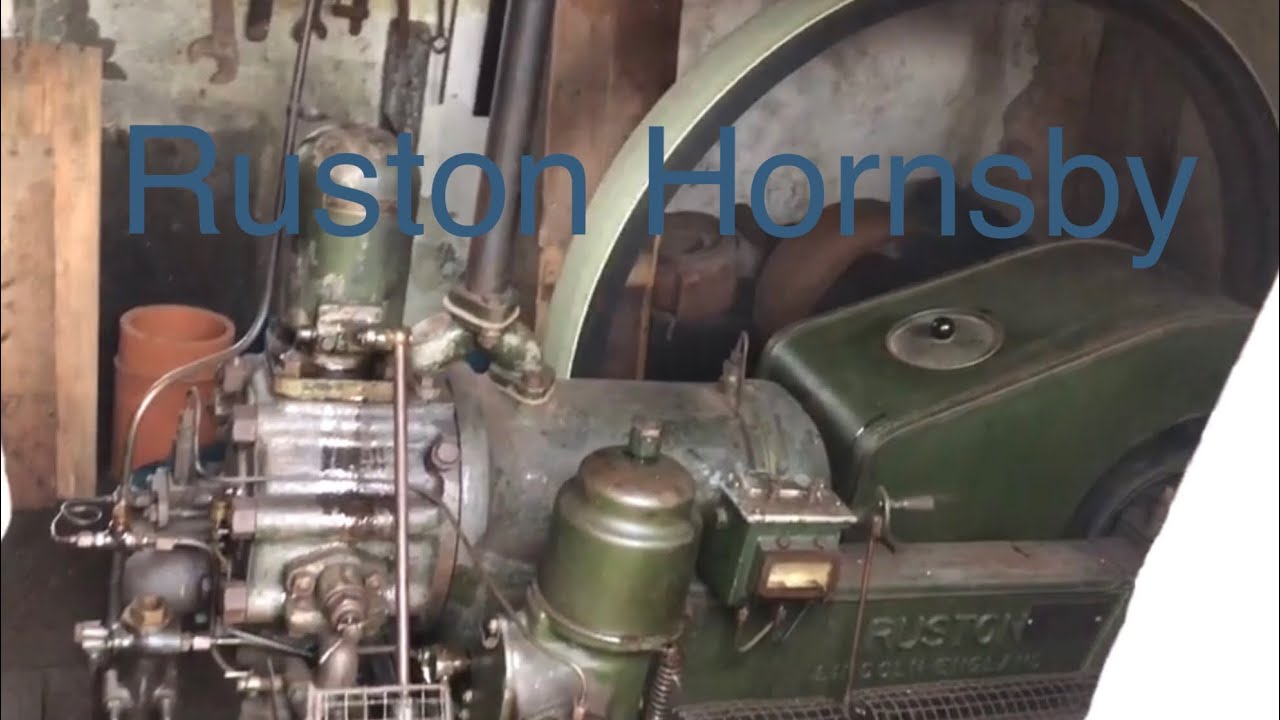 Ruston Hornsby 6 HR , very cold start - YouTube