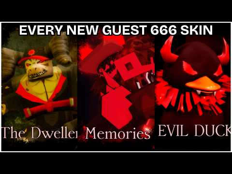 EVERY NEW GUEST 666 SKIN! | Roblox Forsaken (Azure Update)