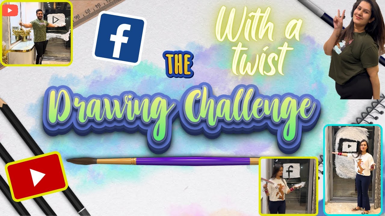 DRAWING CHALLENGE WITH A TWIST / KHK VLOGS / CHALLENGE VIDEO - YouTube