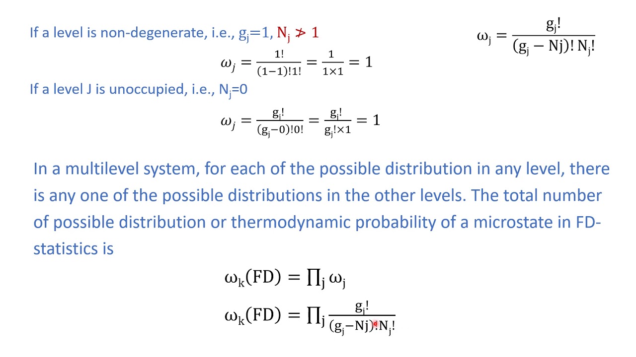 Fermi-Dirac Statistics - YouTube