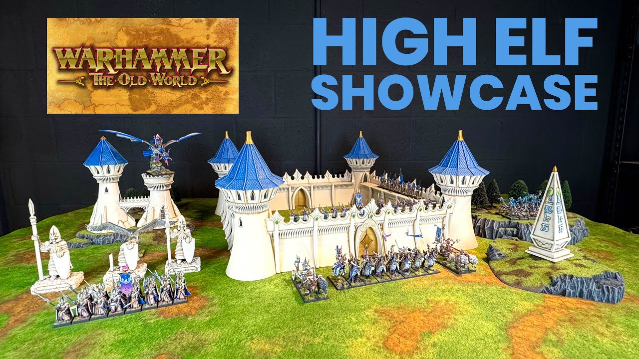 Warhammer The Old World High Elf Showcase - YouTube